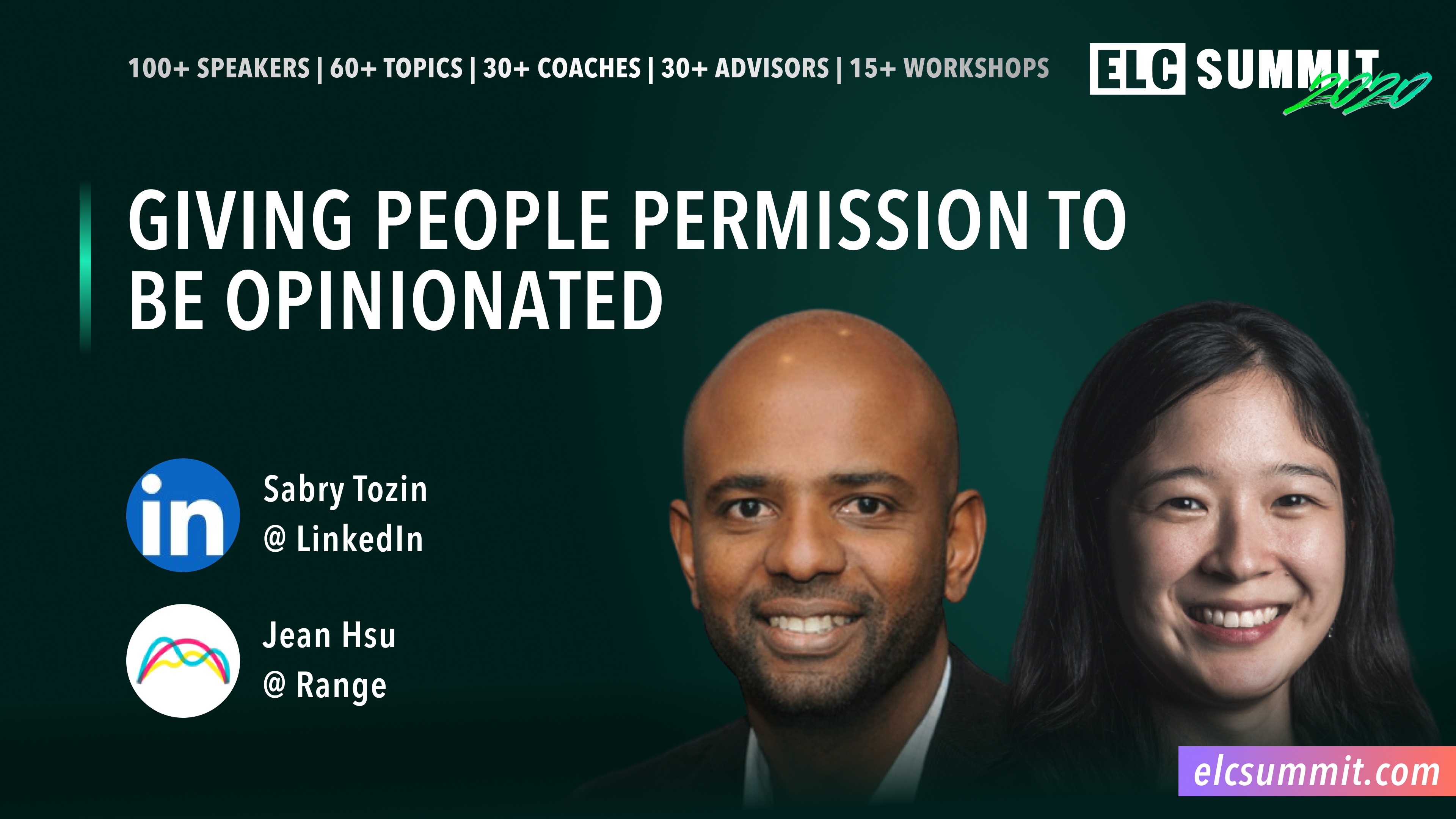 ELC - Giving People Permission To Be Opinionated by Sabry Tozin, Jean Hsu